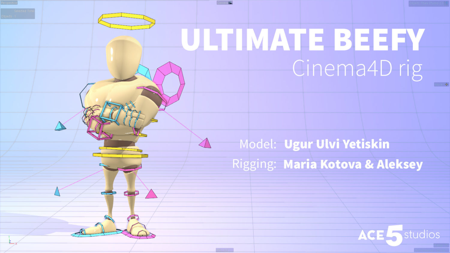 Free 2 legged robot rig C4D » Ace5 studios