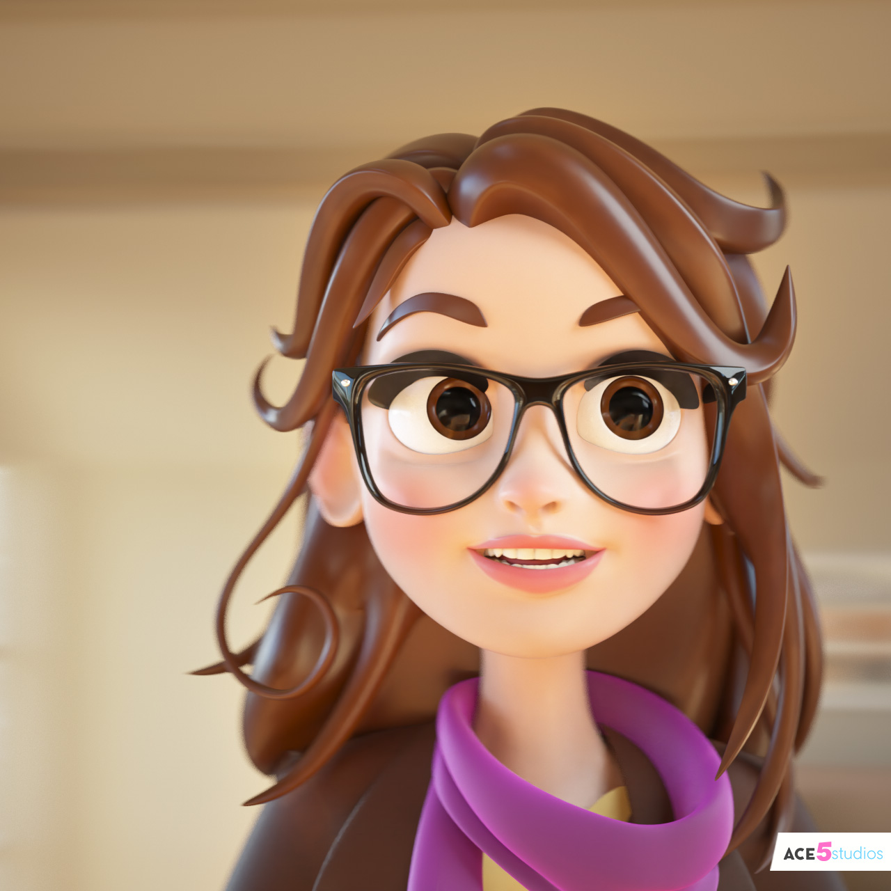 Julie - C4D rigged Character » Ace5 studios