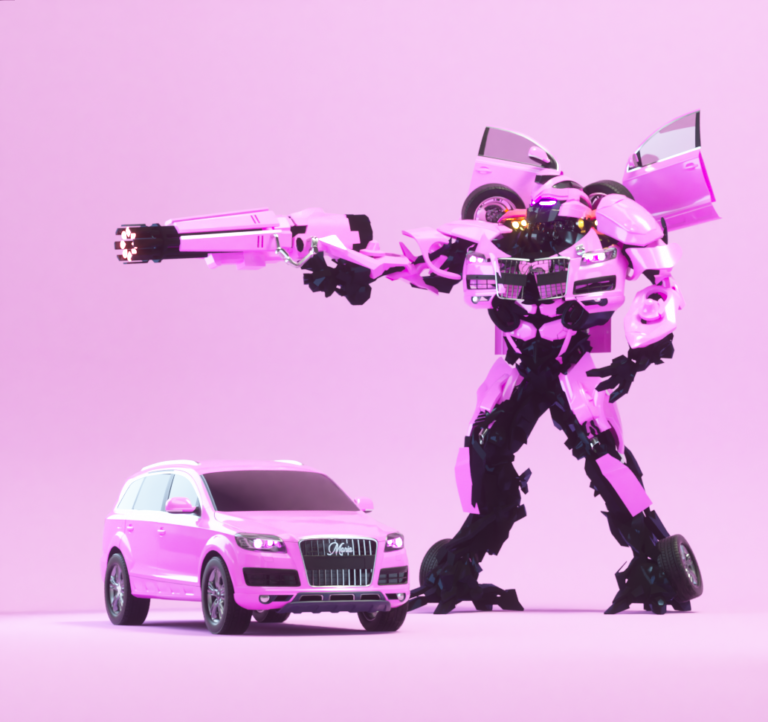 Audi Transformer - C4D rigged Character » Ace5 studios