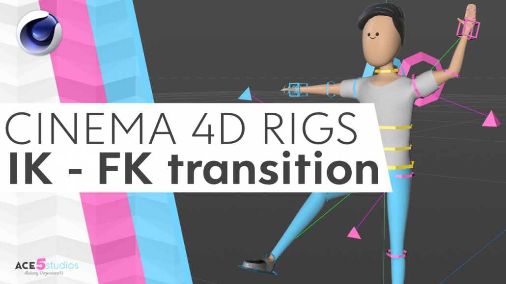 IK-FK transition - Cinema 4D - during animation