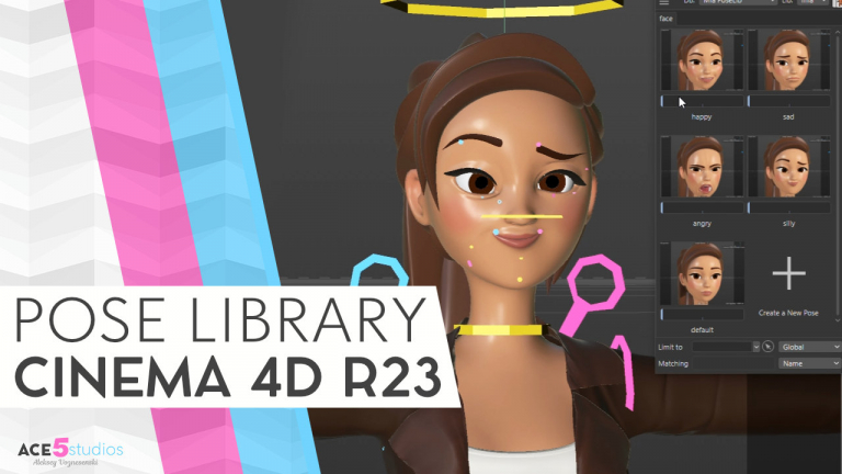 Pose Library Cinema 4D - how to make your own poses.